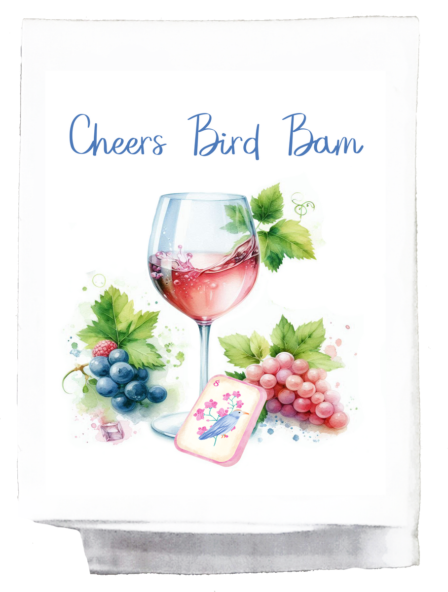 Mahjong Cheers Bird Bam Kitchen Towel – finditgirl